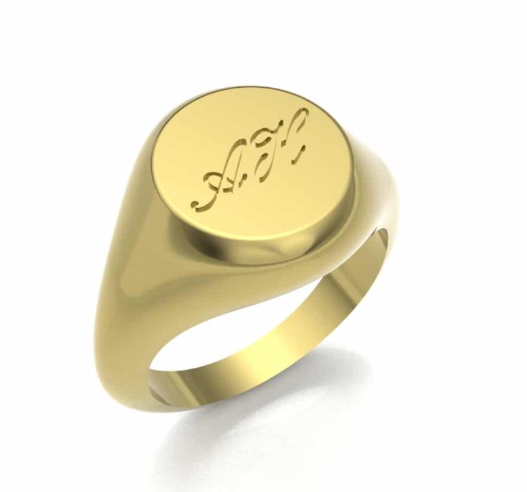 Ladies 'pinky' classic signet ring - Bespoke By Baskerville